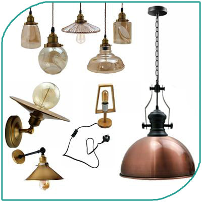 Vintage Lightning Lampshades | Pendant Lights | LEDSone UK – LEDSone UK Ltd