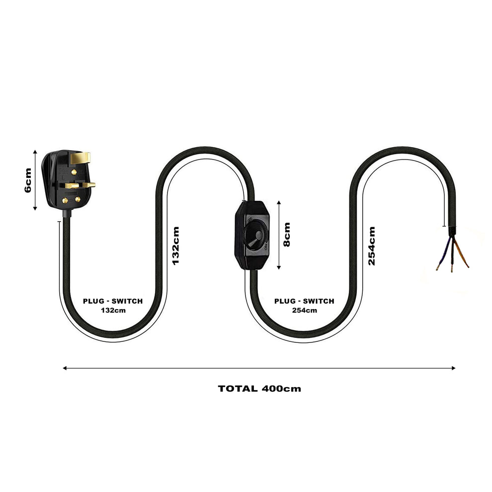 Plug-In Pendant Lamp Holder with Dimmer (E27) – LEDSone UK Ltd