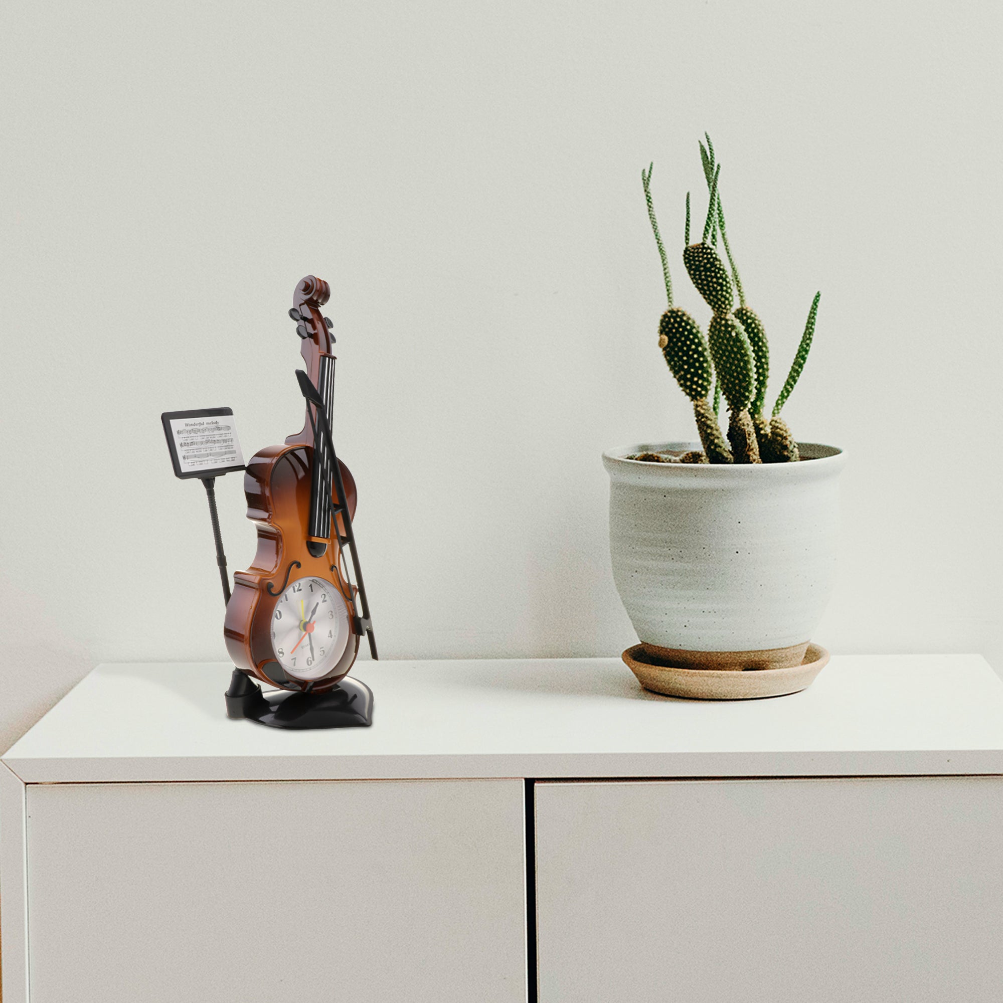 Violin Design Alarm Clock-Creative Bedside Clock – LEDSone UK Ltd