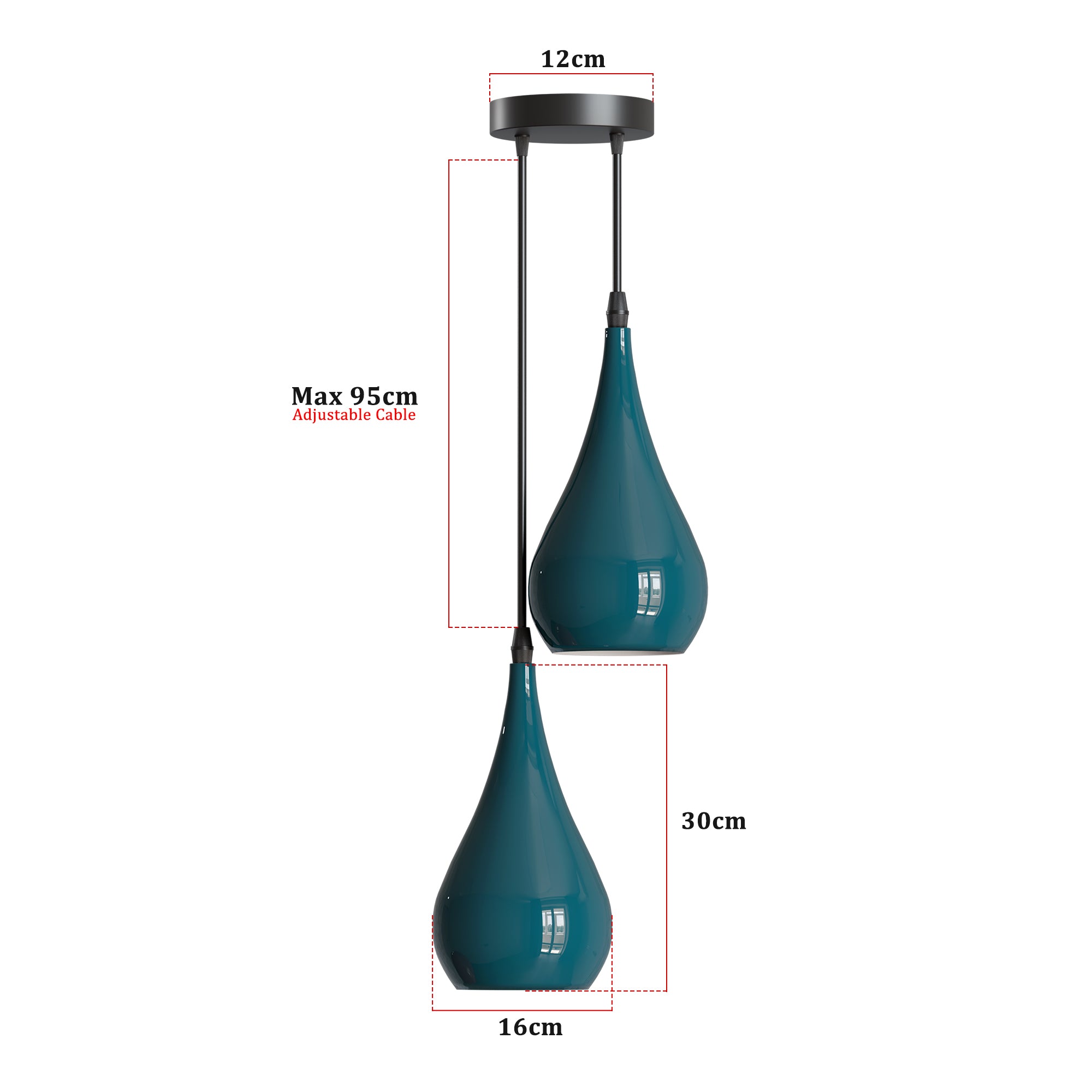 Retro E27 Pendant Light with 95cm Cable – Vintage Style | Ledsone UK ...