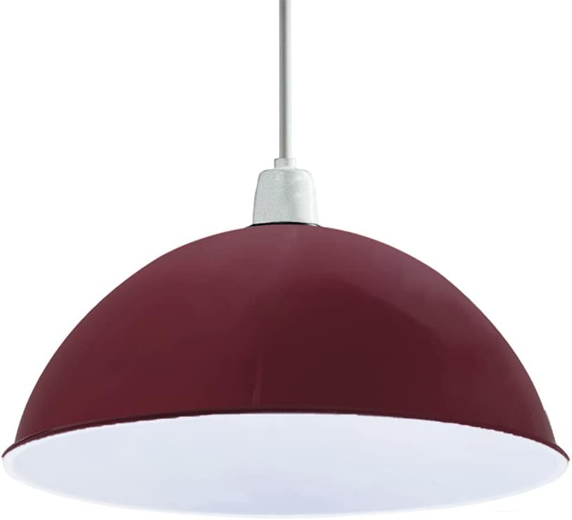 Modern Blue Ceiling Light Shade Hanging Pendant Lamp Metal Dome Shade ...