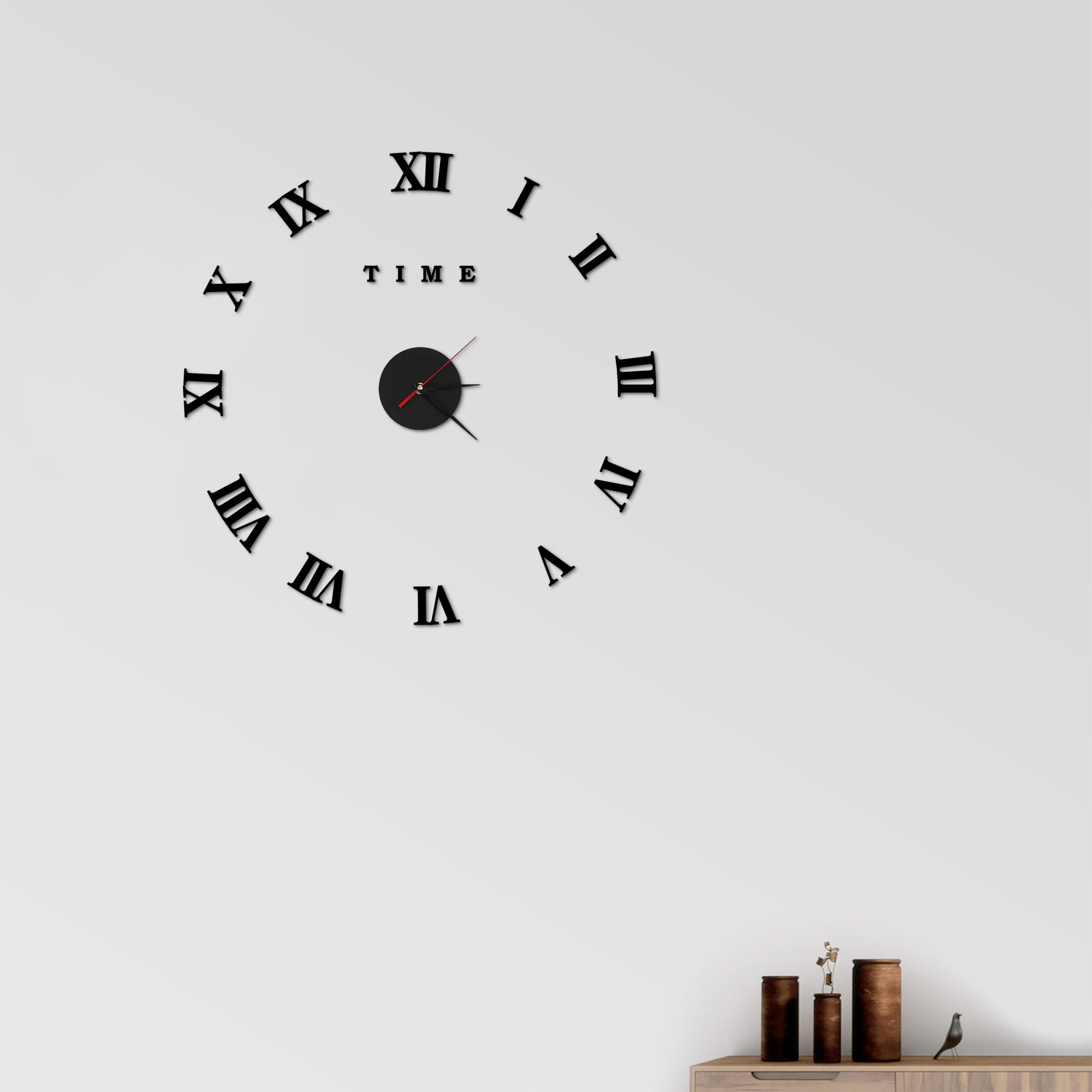 Affordable Wall Clock with Roman Numerals – LEDSone UK Ltd
