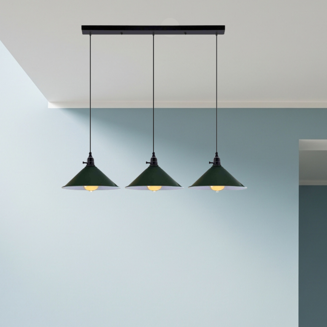 Kitchen Island 3 Light Pendant Light With Fluming Switch ~6187 ...