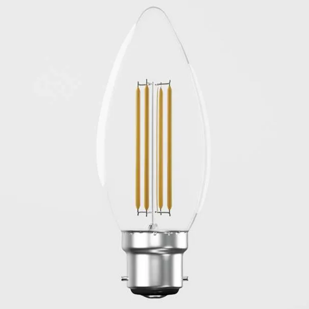 Screw LED B22 Filament Edison Energy Saving Candle Bulb|Ledsone.co.uk ...