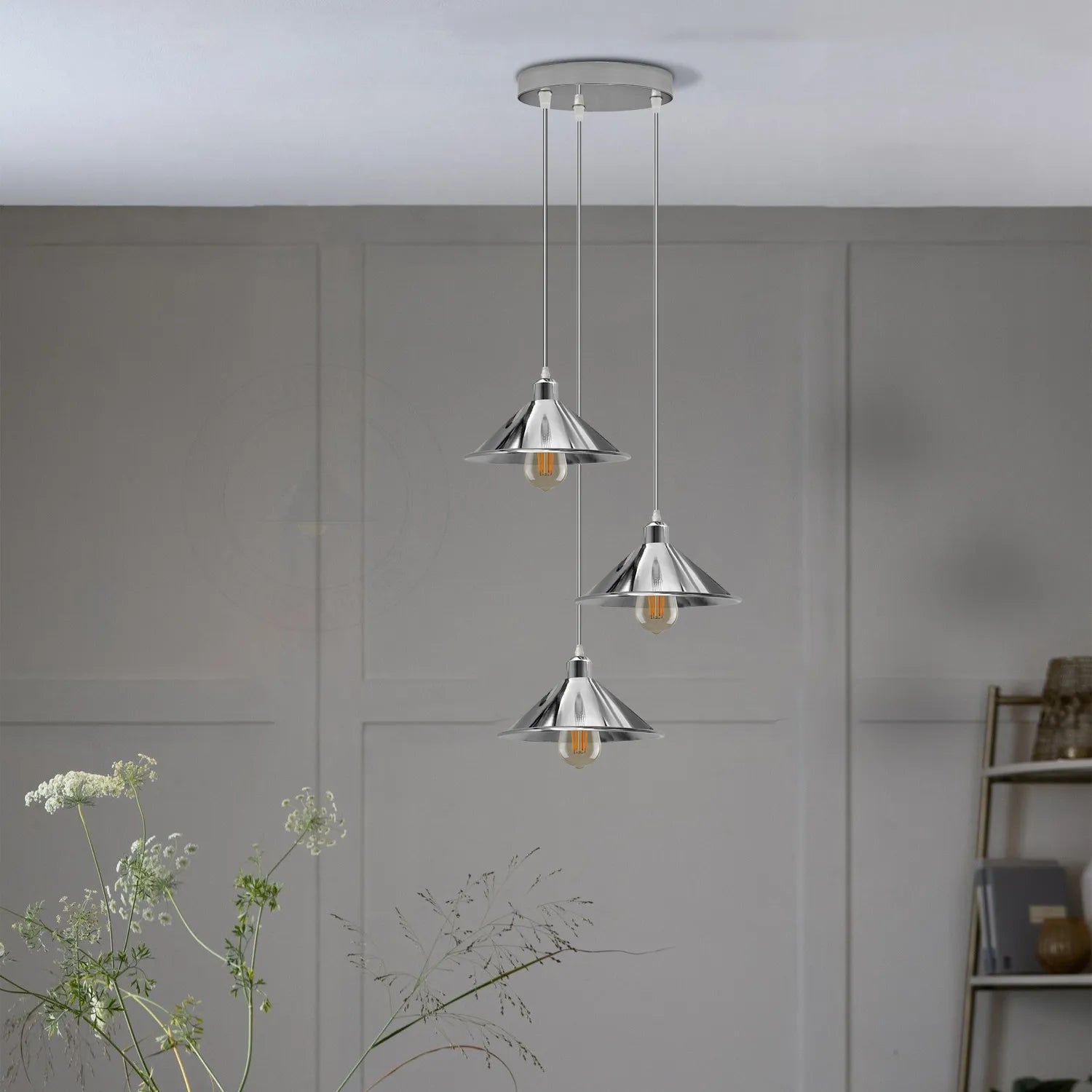 Silver Metal Pendant Light In UK – LEDSone UK Ltd