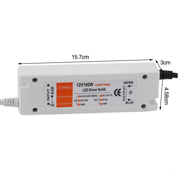 100W LED Driver AC 230V - DC12V Constant Voltage Transformer | 14% OFF ...