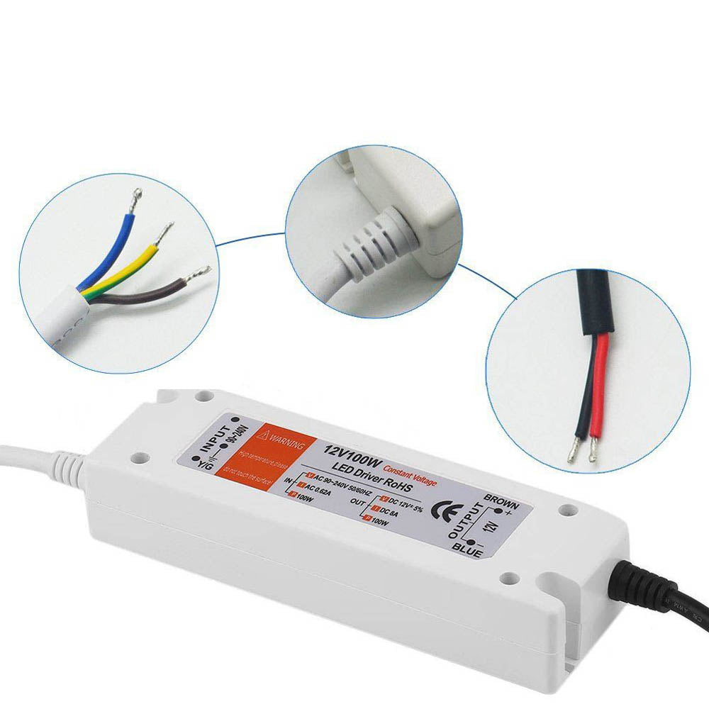 100W LED Driver AC 230V - DC12V Constant Voltage Transformer | 14% OFF ...