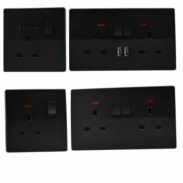 Screwless Black Switches & Sockets – LEDSone UK Ltd